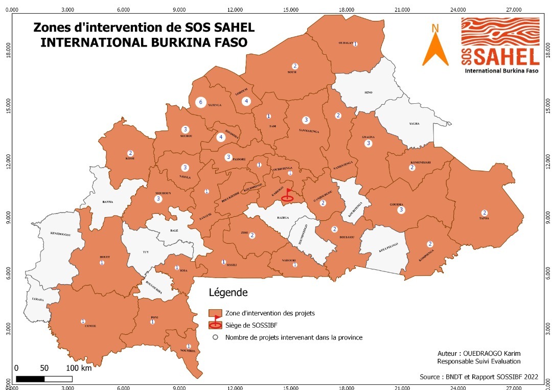 Zones d’intervention - SOS Sahel International Burkina